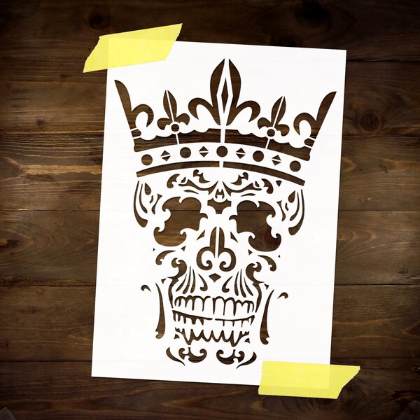 Large Skull Stencil - Etsy