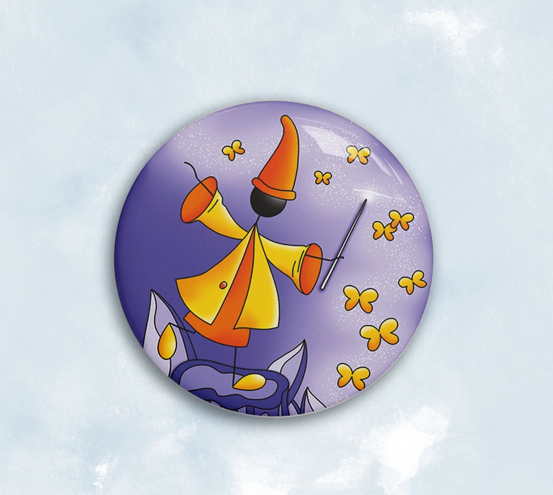 Badge Magician Magic Butterflies Forest Poetry Gugus in Colors - Etsy
