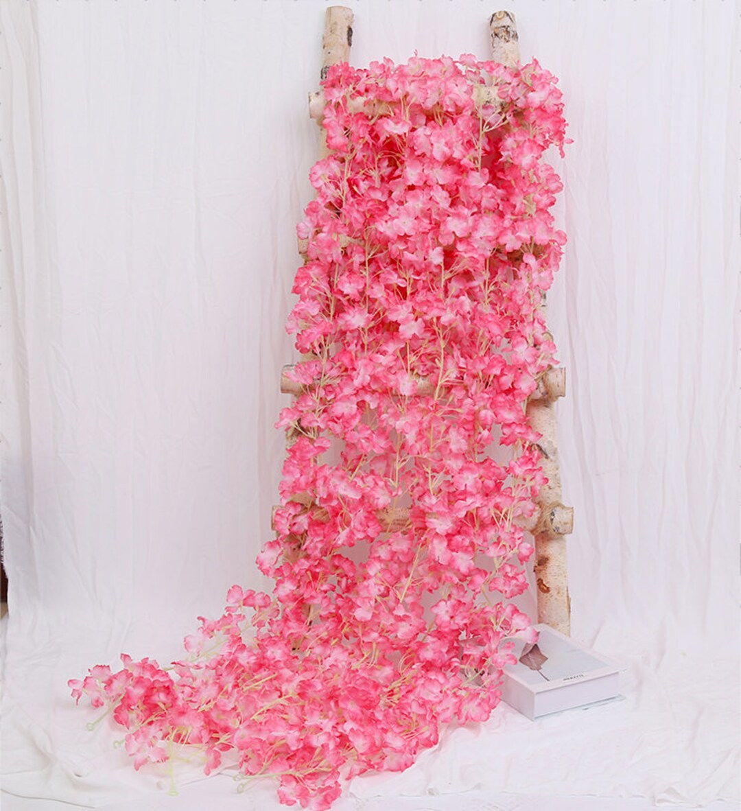 Artificial Flower Vine for Wedding ,wall Hanging Sakura Flower ...