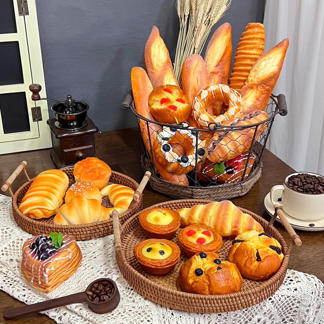 Fake Bread Model,simulated Soft Cake Toast,fake Food Model Children's ...