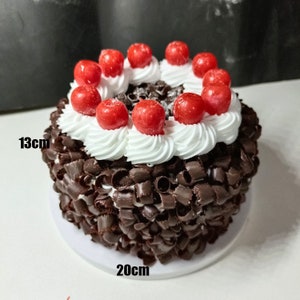 Fake 6 Inch Fruit Cake Model,simulated Dessert Cream Birthday Cake,fake ...