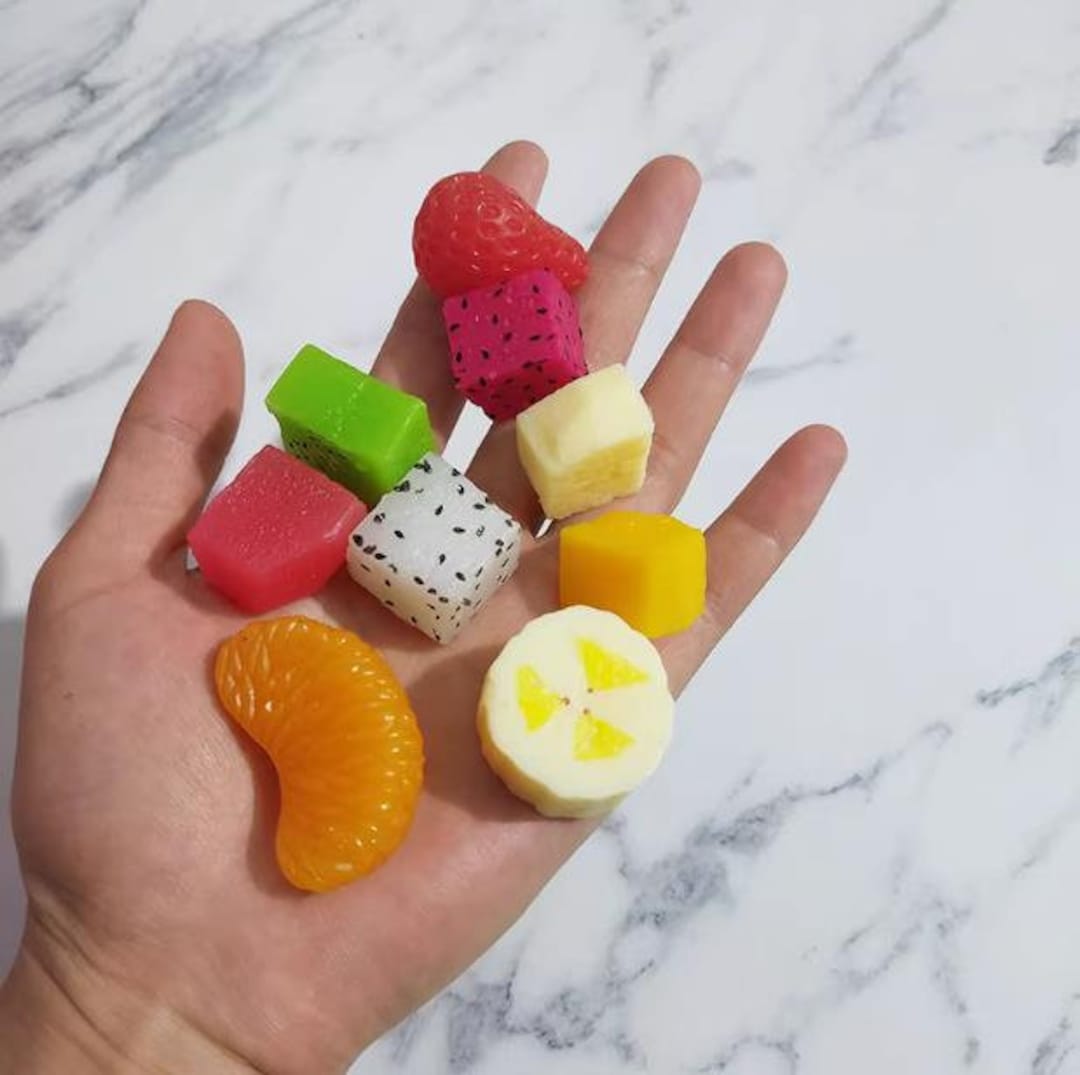 Fake Fruit Salad Model,simulated Fruits Blocks,fake Lemen Slice,fake ...