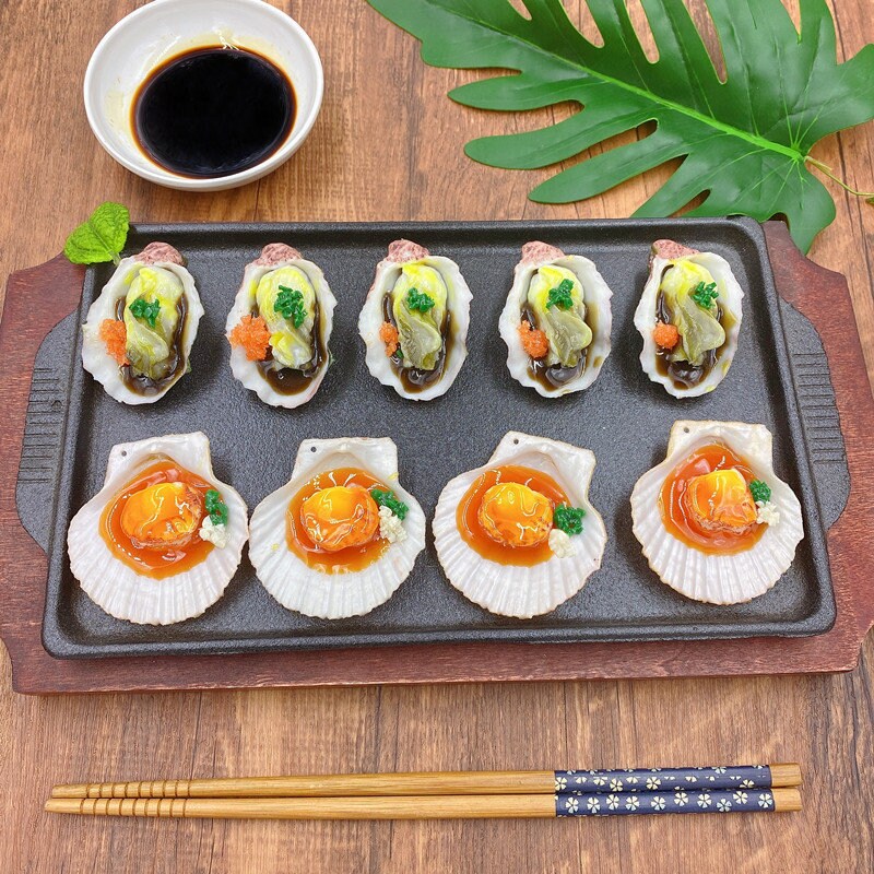 Fake Barbecue Oysters Scallop Model,simulated Aquatic Seafood,fake Food ...
