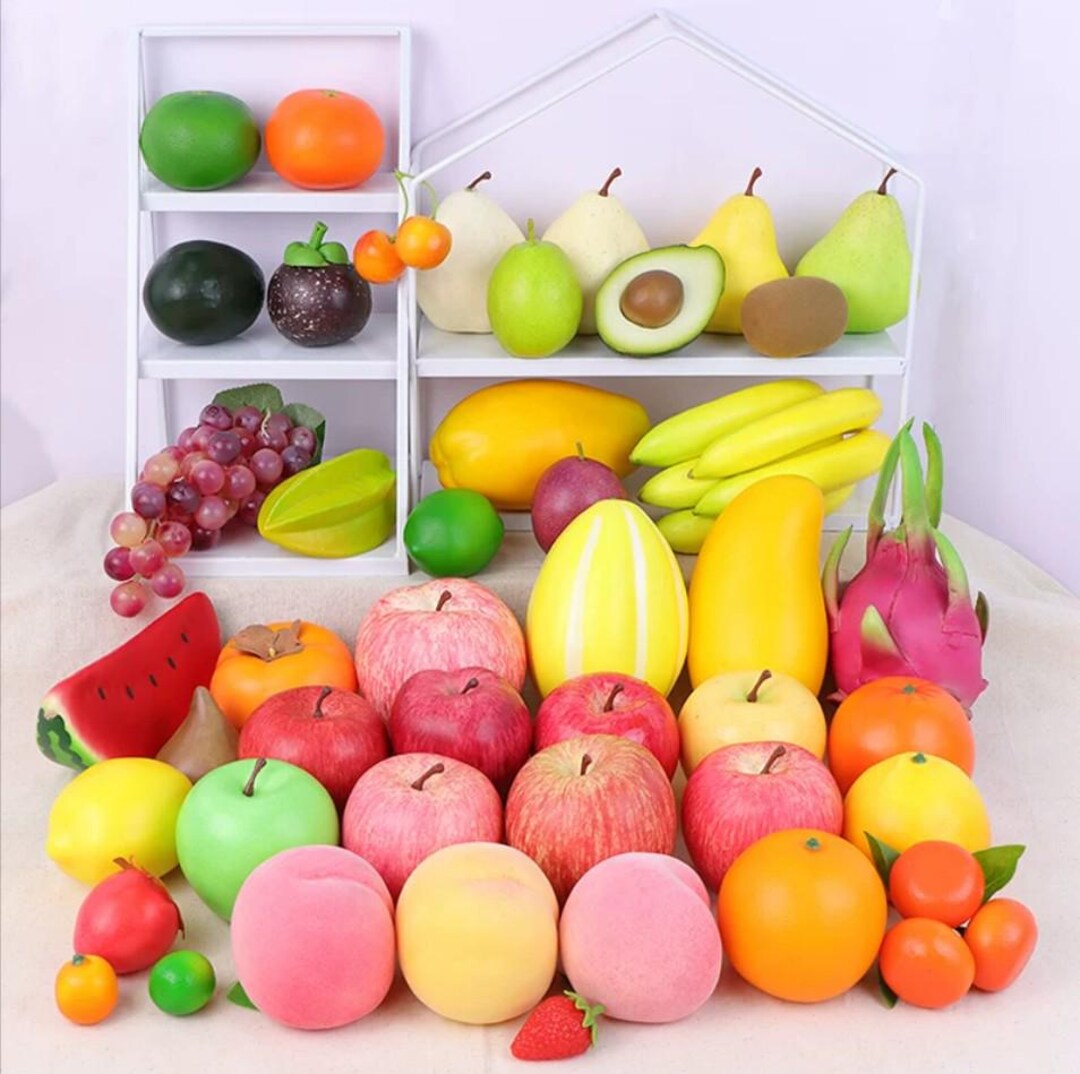 Fake Fruit Model,simulated Apple,pear,grape,banana,pinapple,fruit ...