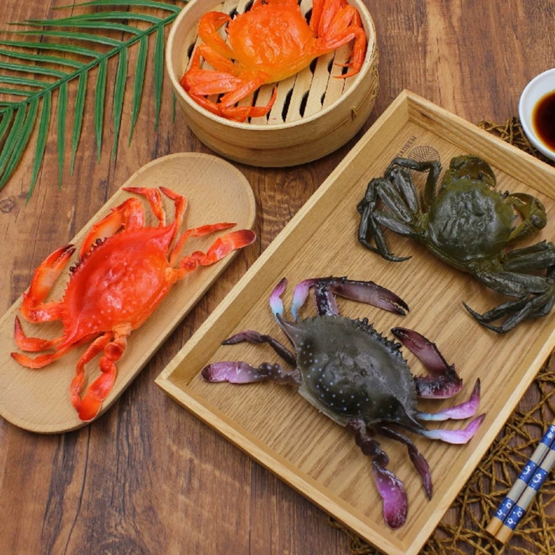Fake Cooked Hairy Crabs,simulated Big Crab,food Model Props,children's ...