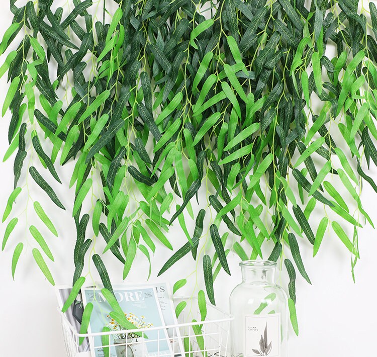 Artificial Flower Plants Vine Wall Hanging Willow Branches - Etsy
