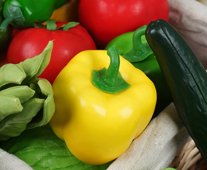 Fake Vegetables Cucumber Eggplant Model, Simulated Onion Cabbage Pepper ...