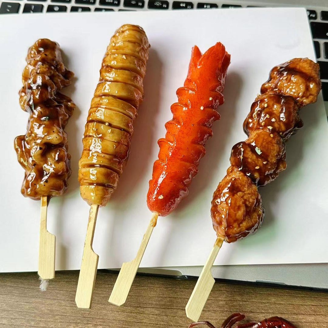 Fake Sausage Model,simulated Roasted Grilled Skewers,fake Food ,cooking ...