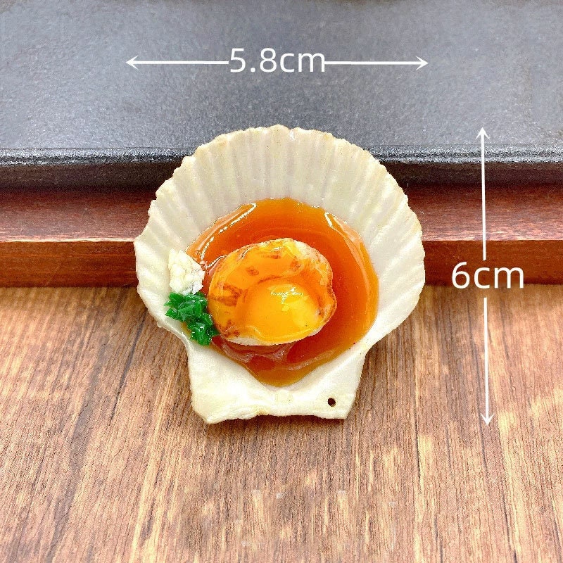 Fake Barbecue Oysters Scallop Model,simulated Aquatic Seafood,fake Food ...