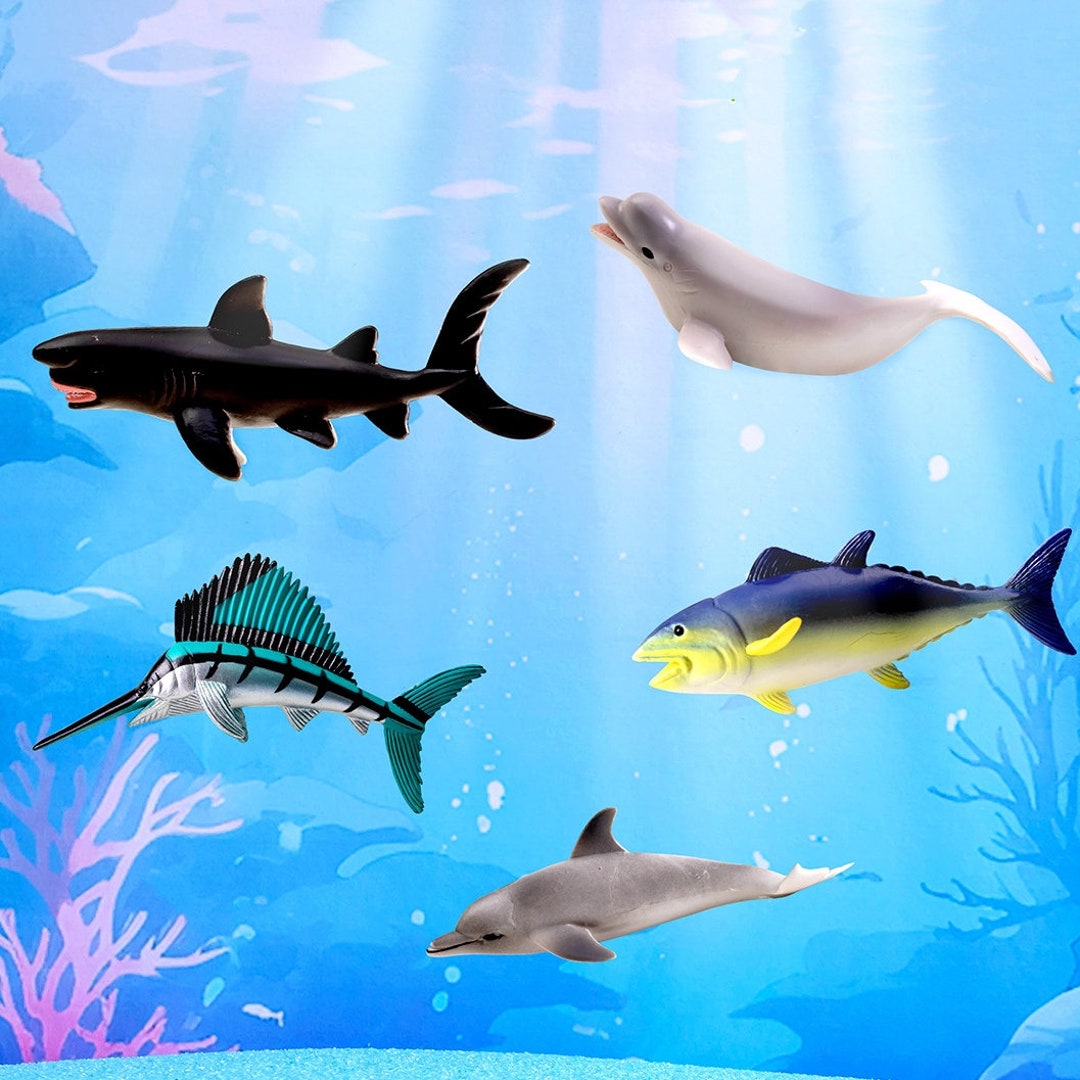Simulated Marine Animal Model,fake Small Sharks, Whales, Dolphins,fake ...