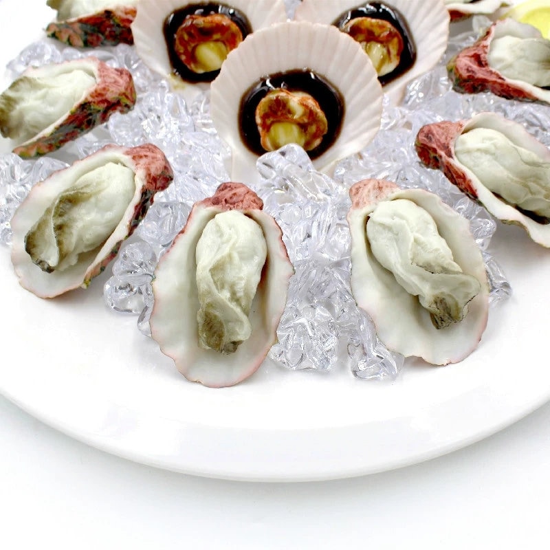 Fake Barbecue Oysters Scallop Model,simulated Aquatic Seafood,fake Food ...