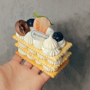 Fake Sandwich Biscuits Model,simulated Dessert Cream Cake,fake Food ...