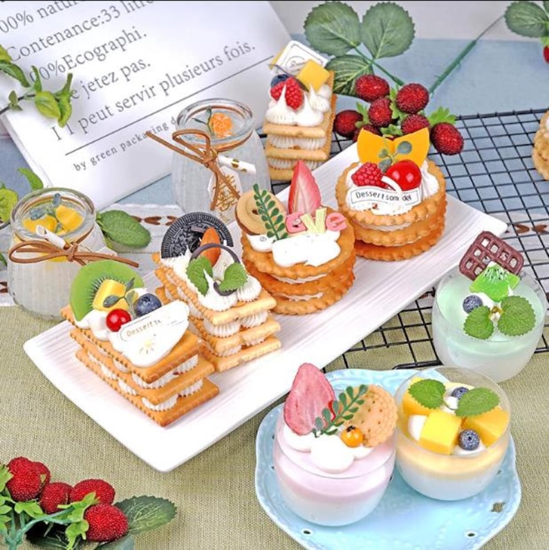 Fake Chocolate Sandwich Cookies Biscuit Model ,simulated Dessert ...