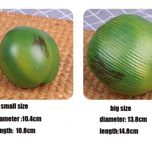 Fake Plastic Coconut ,simulated Tropical Fruit,food Model Props,kitchen ...