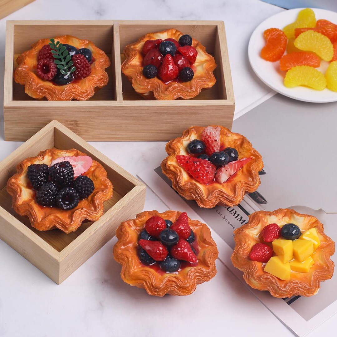 Fake Fruit Cream Cake Model,fake Fruit Tart, Simulated Cake Bread ...