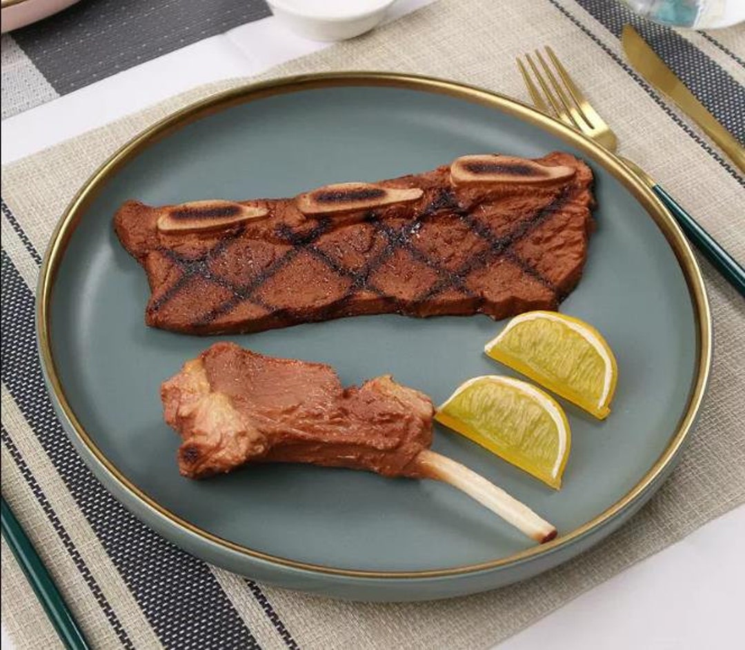 Fake Steak Food Model,braised Beef and Lamb Chops,simulated Fried ...