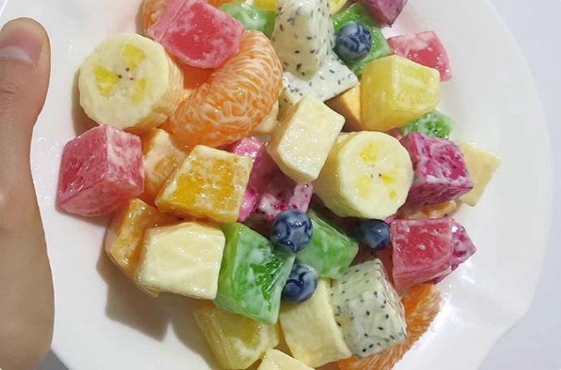 Fake Fruit Salad Model,simulated Fruits and Vegetables Blocks,fake Food ...