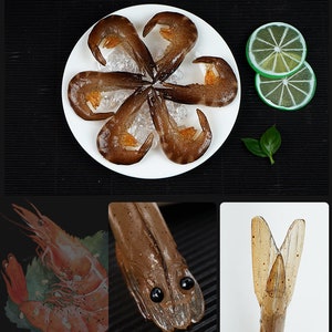 Fake Raw Prawn Model,simulated Vegetables Shelled Fresh Shrimps,fake ...