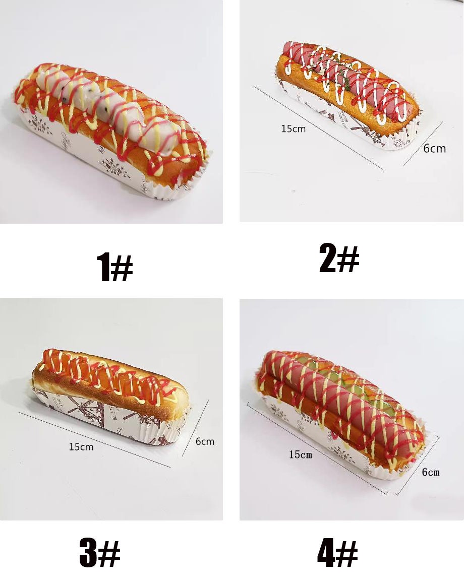 Fake Bread Model,simulated Hot Dog Cuisine,fake Food Model Fake Food ...