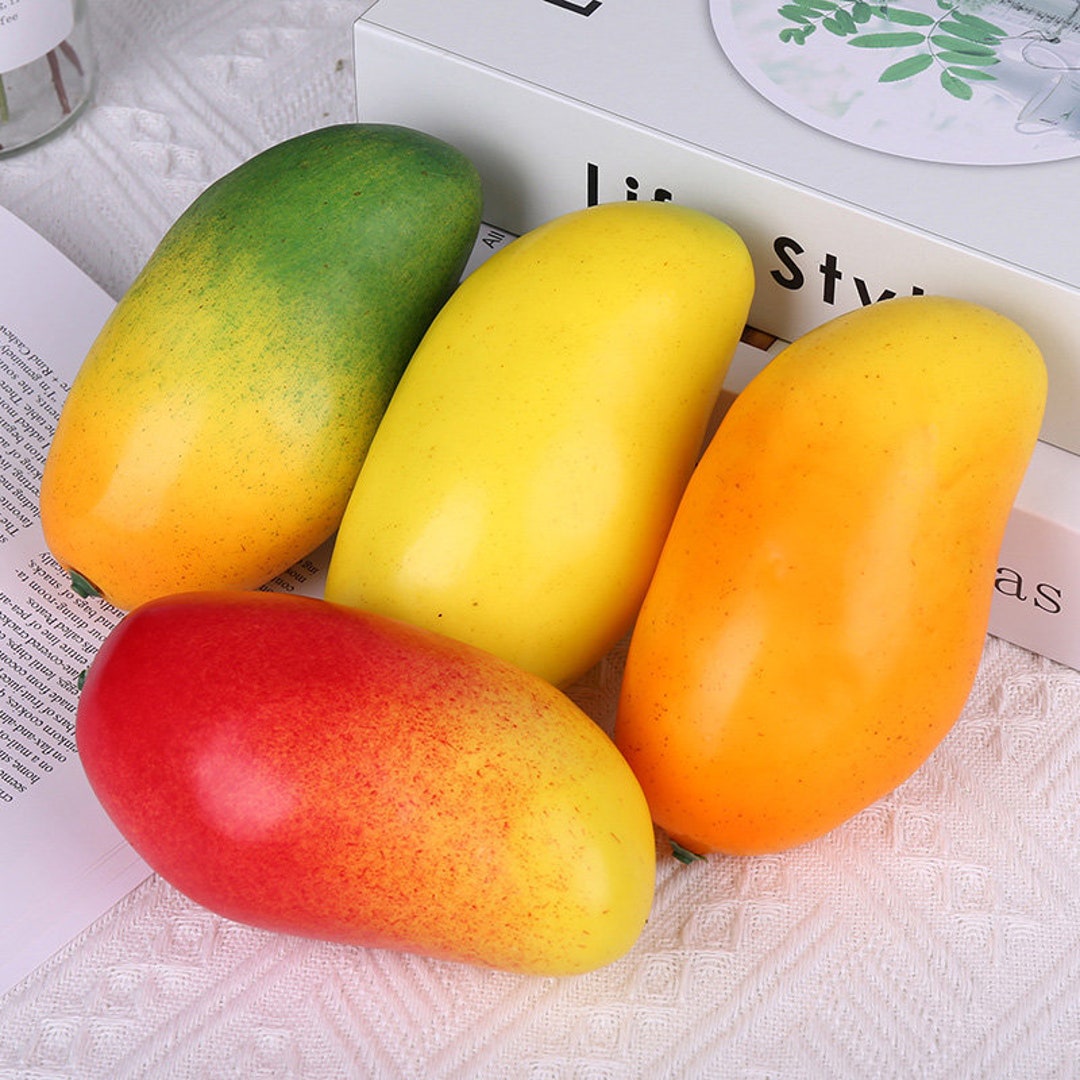 Fake Foam Mango Model, Simulated Fruit Vegetable, Cooking Ingredients ...