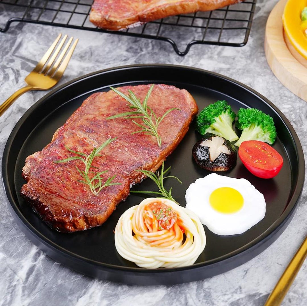 Fake Steak Pasta Vegetable Model,braised Beef Lamb Chops,simulated Food ...