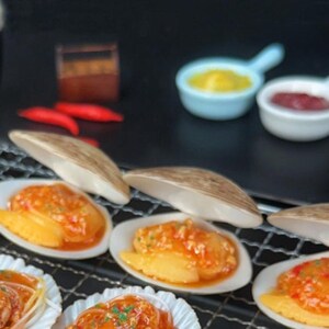 Fake Garlic Oysters Scallops Model,simulated Seafood Big Clams,fake ...