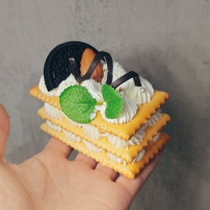 Fake Sandwich Biscuits Model,simulated Dessert Cream Cake,fake Food ...