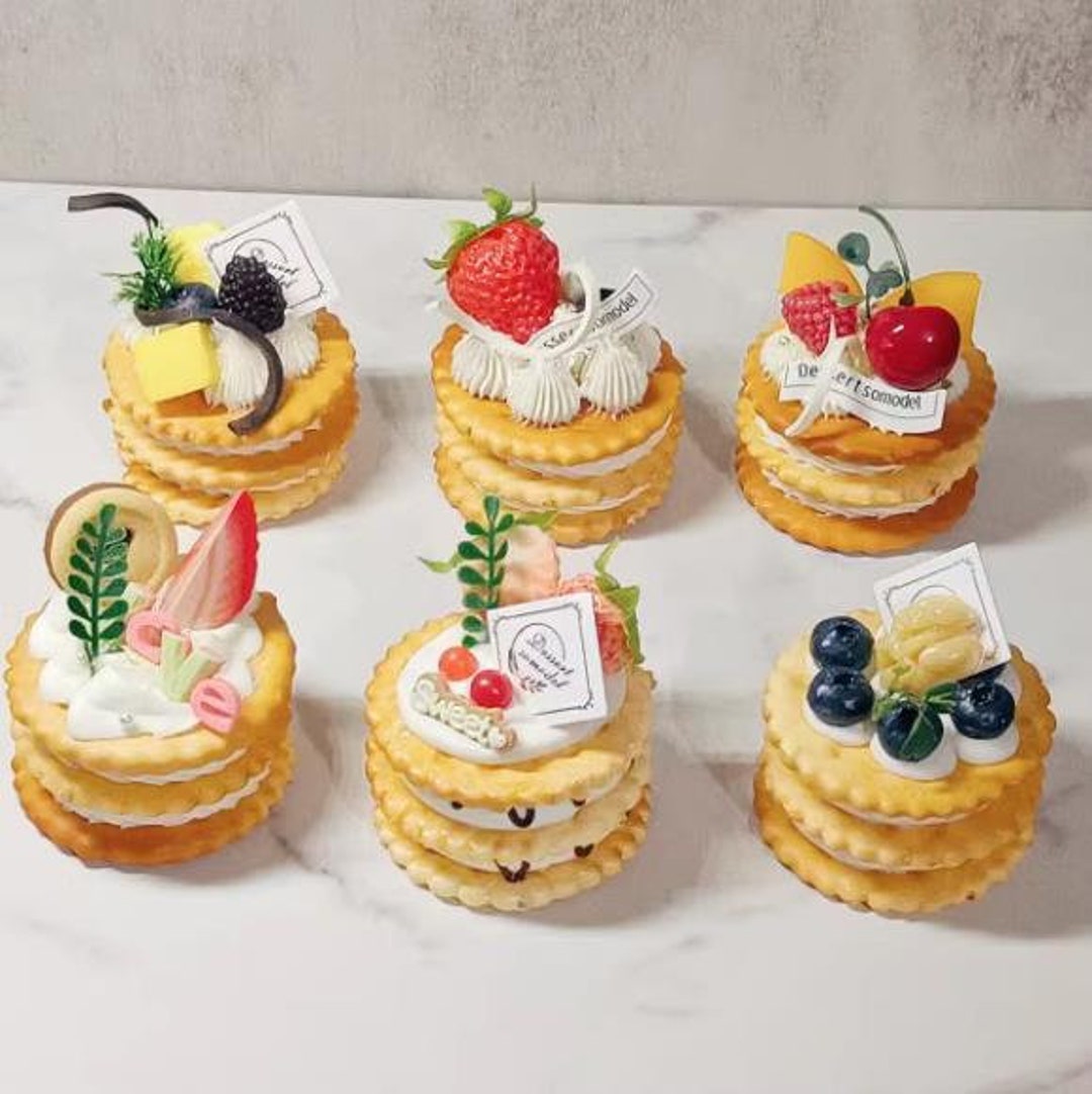 Fake Sandwich Biscuits Model,simulated Dessert Cream Cake,fake Food ...