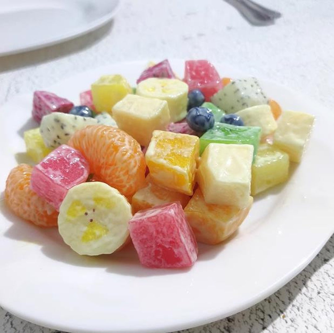 Fake Fruit Salad Model,simulated Fruits and Vegetables Blocks,fake Food ...