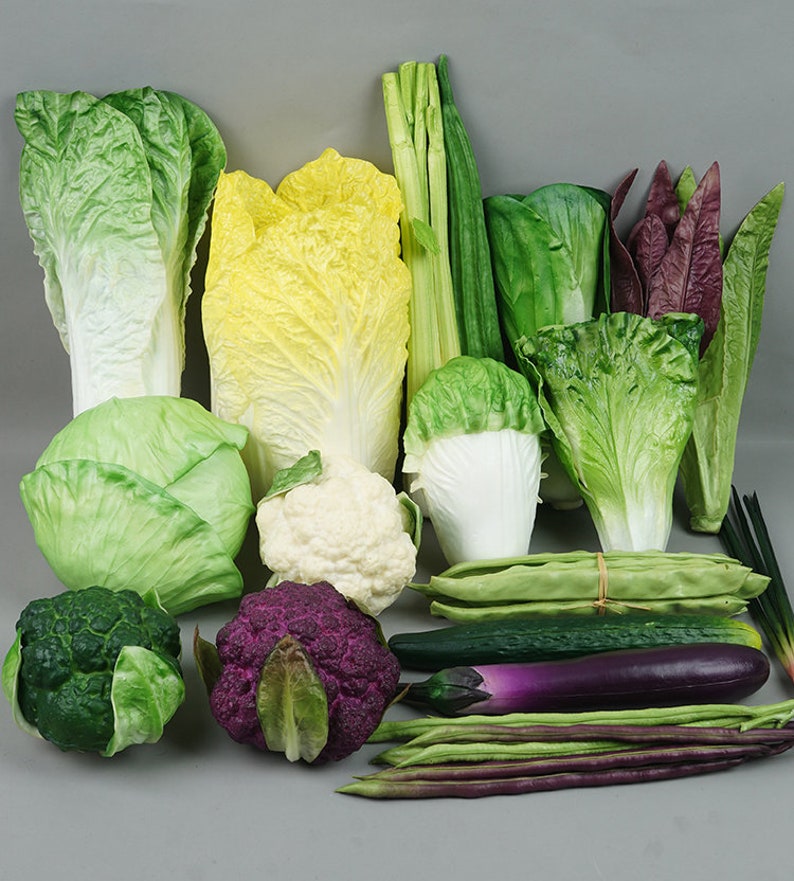Fake Vegetables Cucumber Eggplant Model, Simulated Onion Cabbage Pepper ...