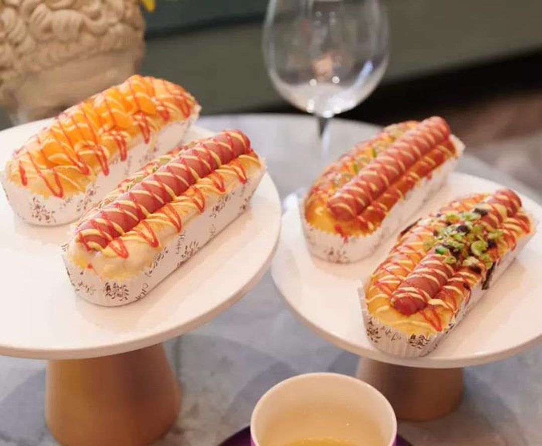 Fake Bread Model,simulated Hot Dog Cuisine,fake Food Model Fake Food ...