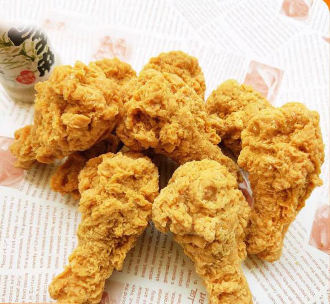 Simulated Fried Chicken Leg Fake Fried Chicken Nuggets Model Decoration ...