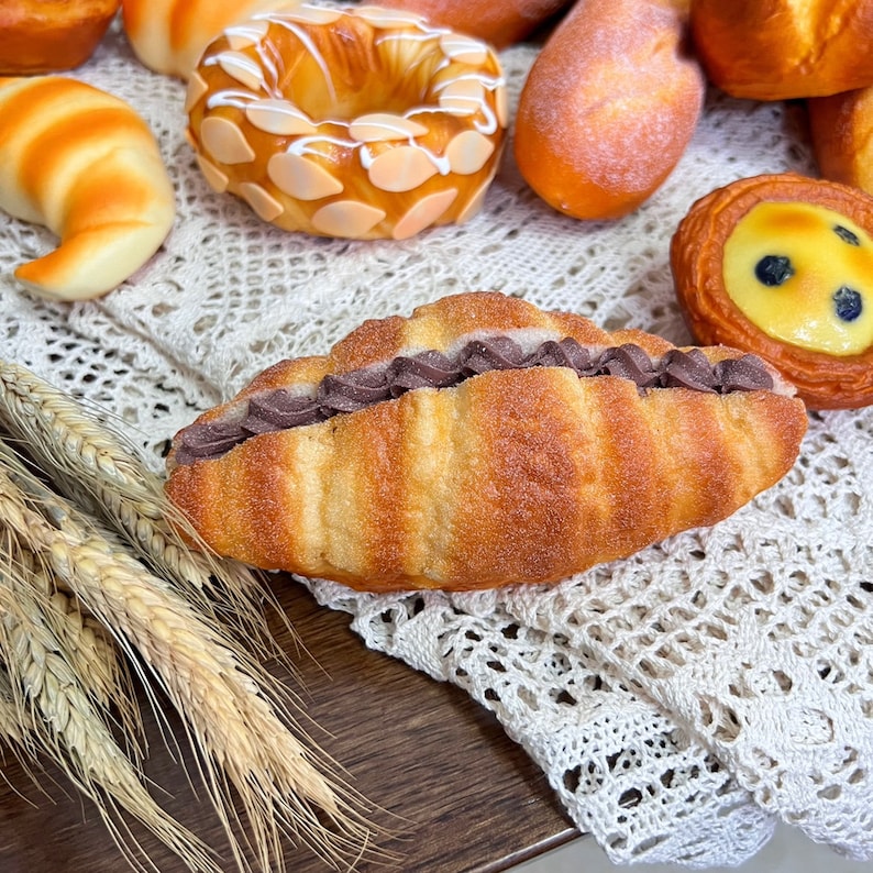 Fake Bread Model,simulated Soft Cake Toast,fake Food Model Children's ...