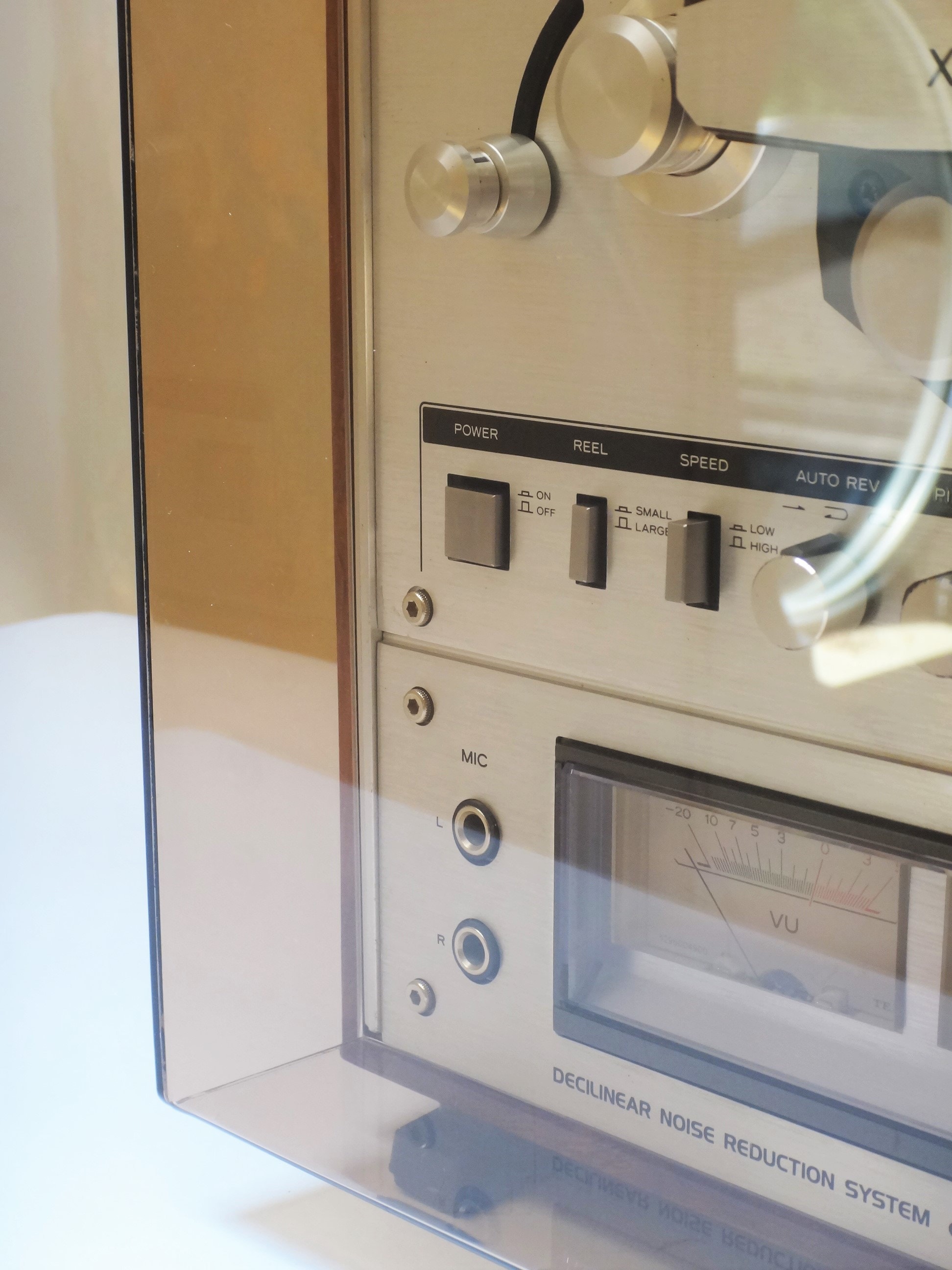 NEW Clear / Bronze Dust COVER TEAC X-1000R/M X-2000R/M A-3300 Etc Reel ...