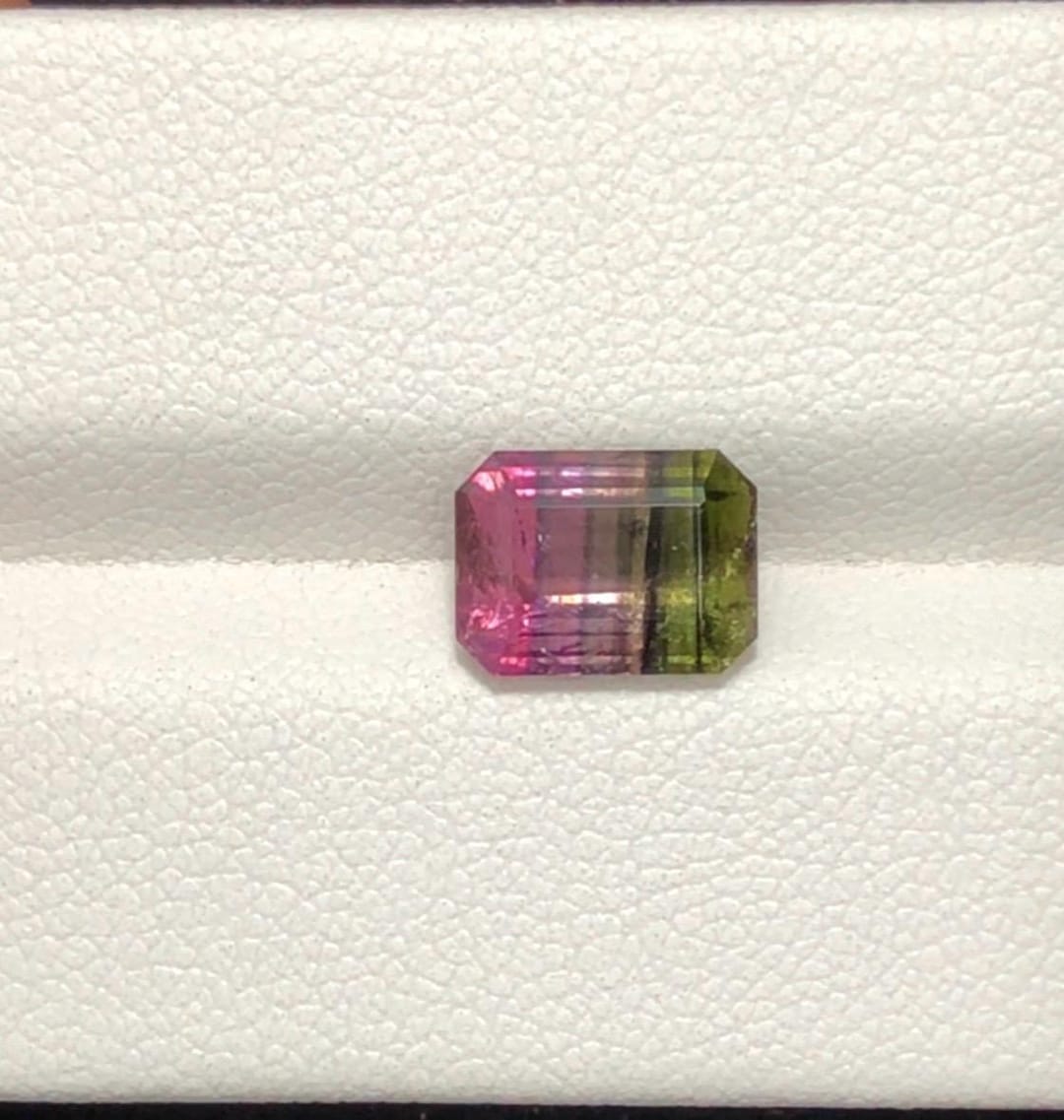 Tourmaline Bicolour Colour Zoning Line Inside Unique Bicolour ...