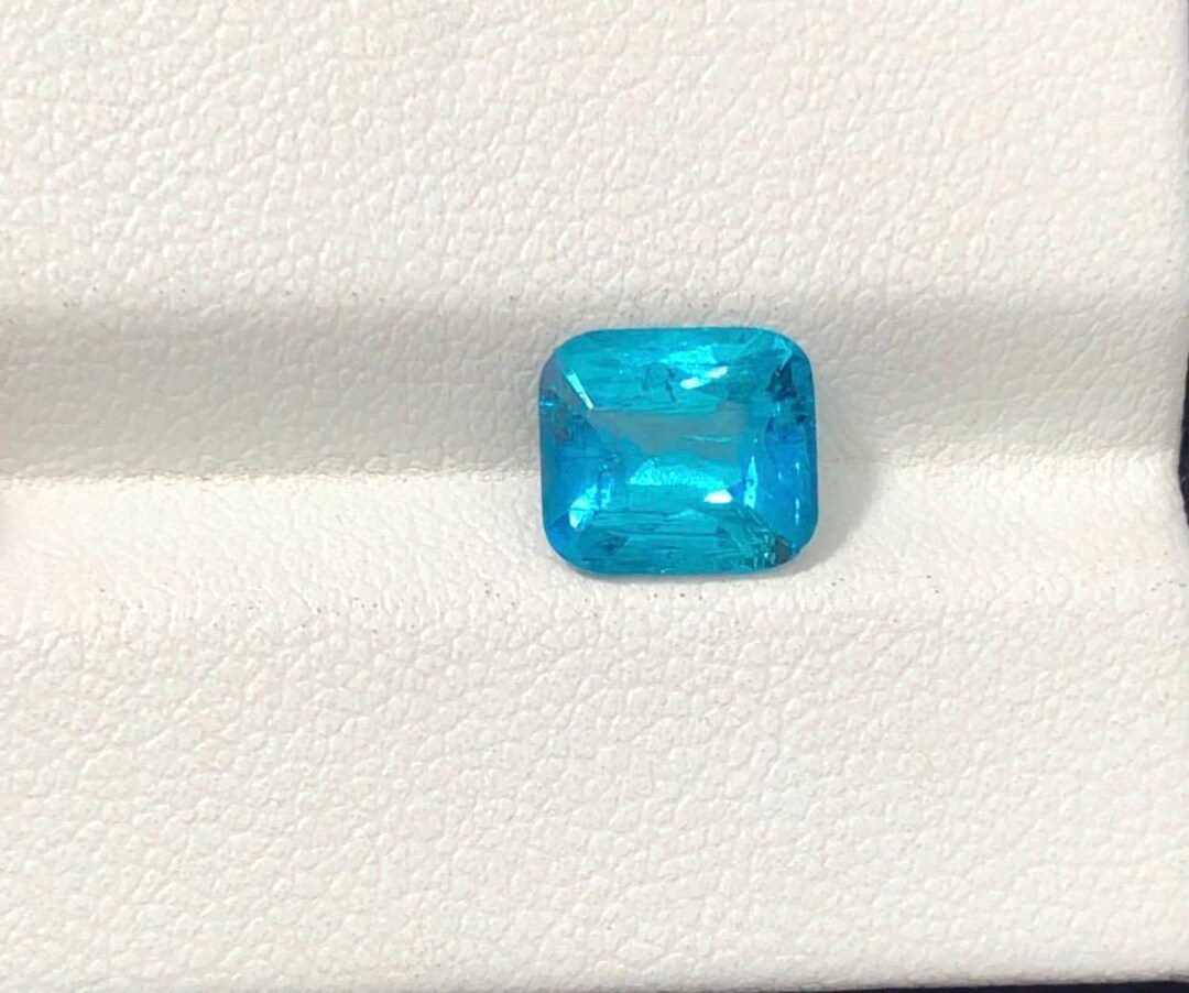 Tourmaline Neon Blue 2.23 Carats Natural Blue Tourmaline Faceted Stone ...