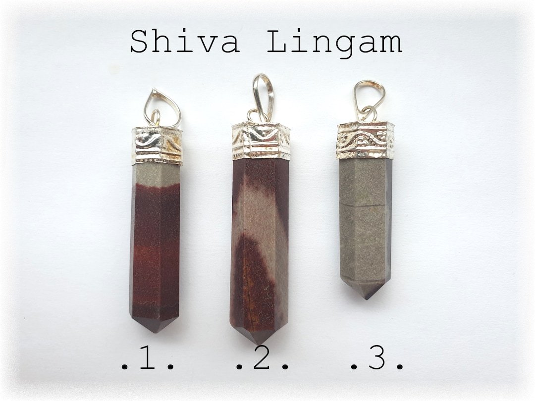 Shiva Lingam Tip, Pendant From 42 Mm to 52 Mm, on Request With 925 ...