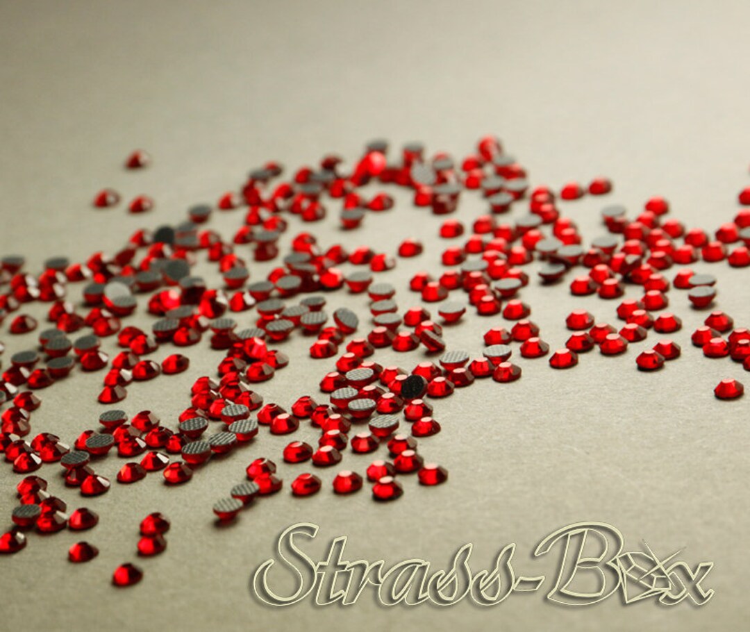 LIGHT SIAM SS04 Hotfix Basic Rhinestones Red - Etsy UK