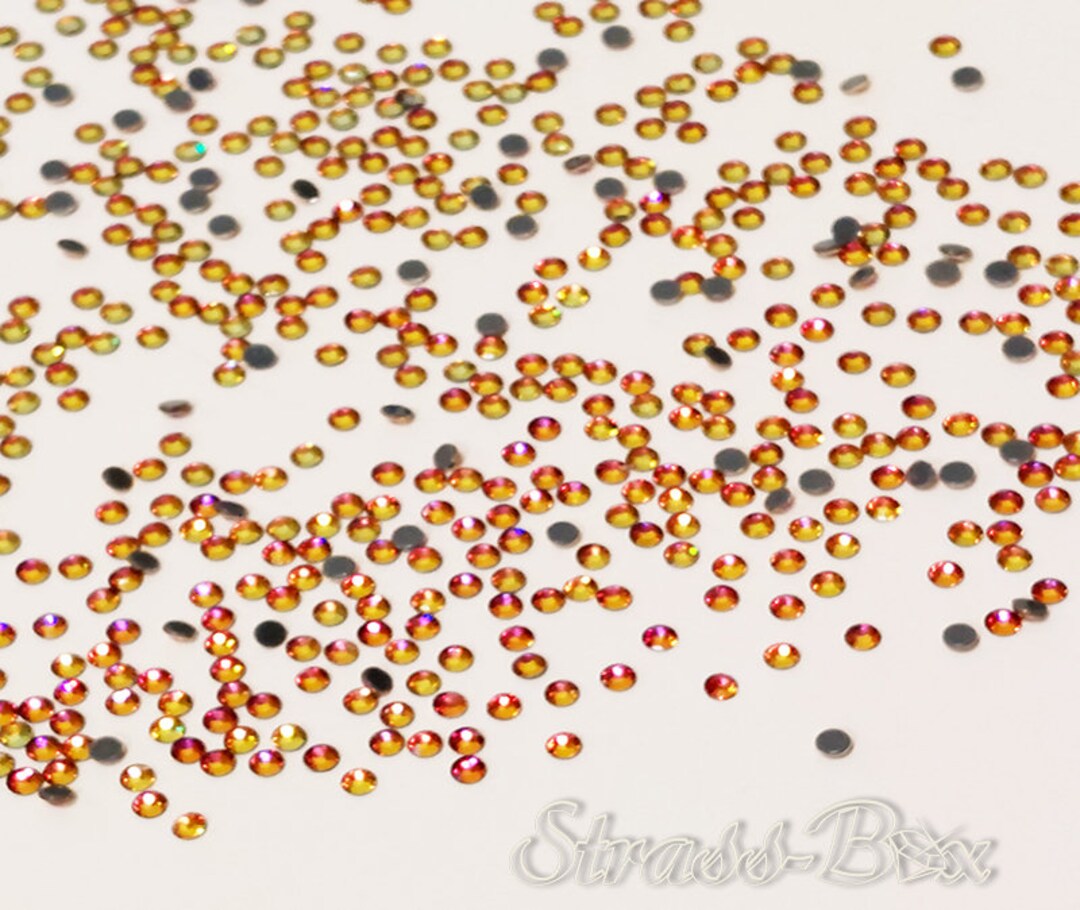 Volcano RED Flare SS6 Hotfix DMC Rhinestones Glass Color Change - Etsy