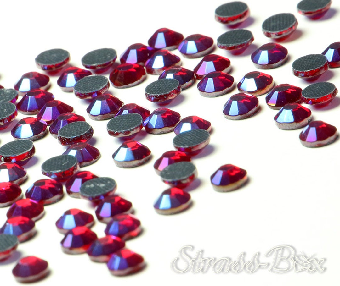 SIAM AB SS20 Hotfix Basic Rhinestones Red Iridescent - Etsy