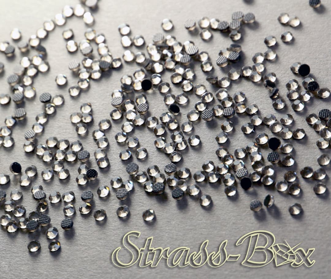 BLACK DIAMOND SS10 Hotfix Rhinestones Smoke Gray - Etsy
