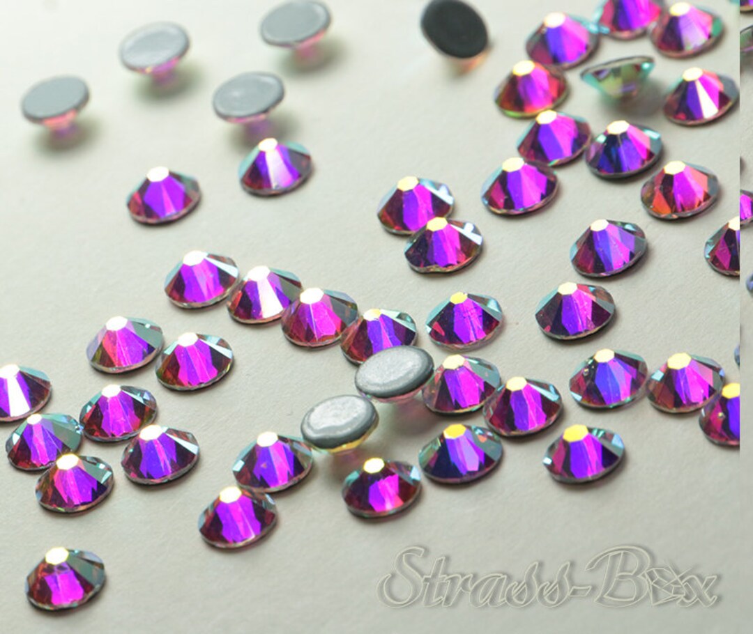 CRYSTAL AB Premium SS30 Hotfix Iridescent Rhinestones - Etsy