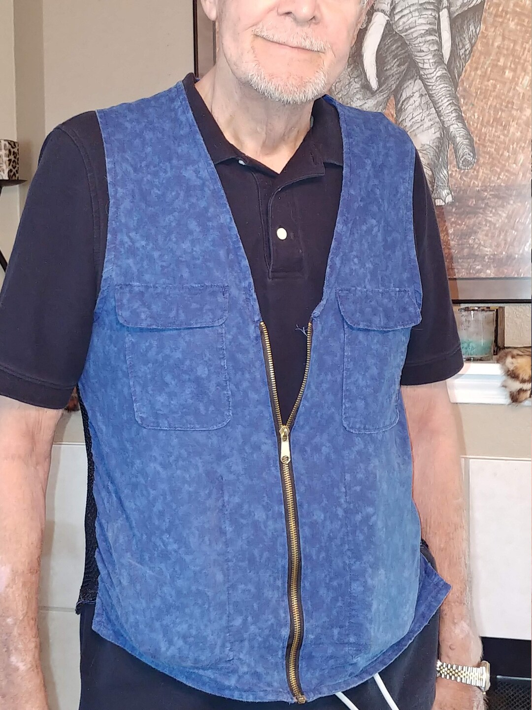 Custom LVAD Vest With Inside Pockets - Cotton Blend, Unisex - Etsy