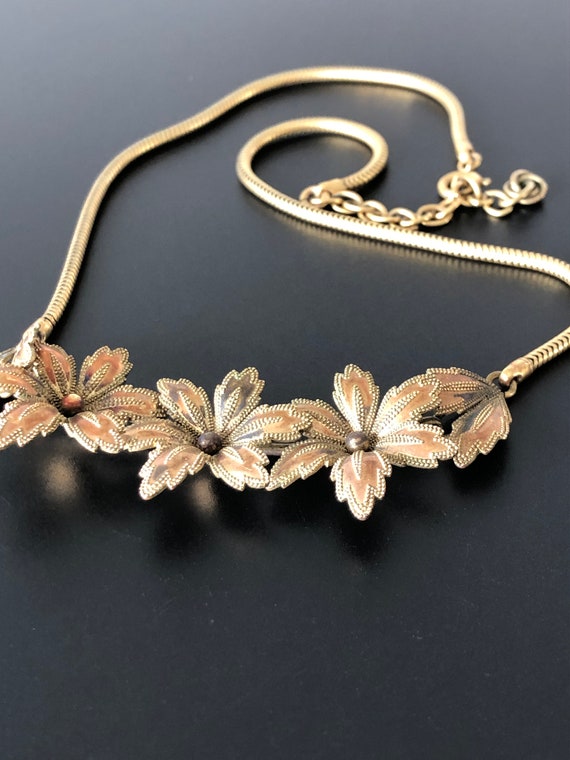Collier vintage with flowers - Gem