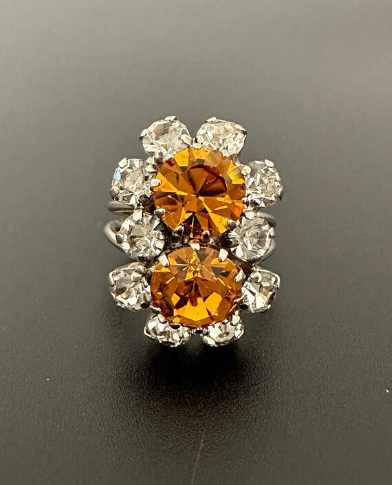 Vintage strass ring 1960s - Gem