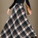Plaid Wool Skirt, Wool Maxi Skirt Women, Winter Skirt Women, A-line ...