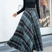 Plaid Wool Skirt, Wool Maxi Skirt Women, Winter Skirt Women, A-line Skirt, Warm Winter Skirt ...