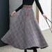 Long Wool Skirt, Plaid Wool Skirt, Womens Winter Skirt, A-line Skirt, Warm Winter Skirt, Plus ...