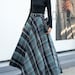 Plaid Wool Skirt, Wool Maxi Skirt Women, Winter Skirt Women, A-line Skirt, Warm Winter Skirt ...