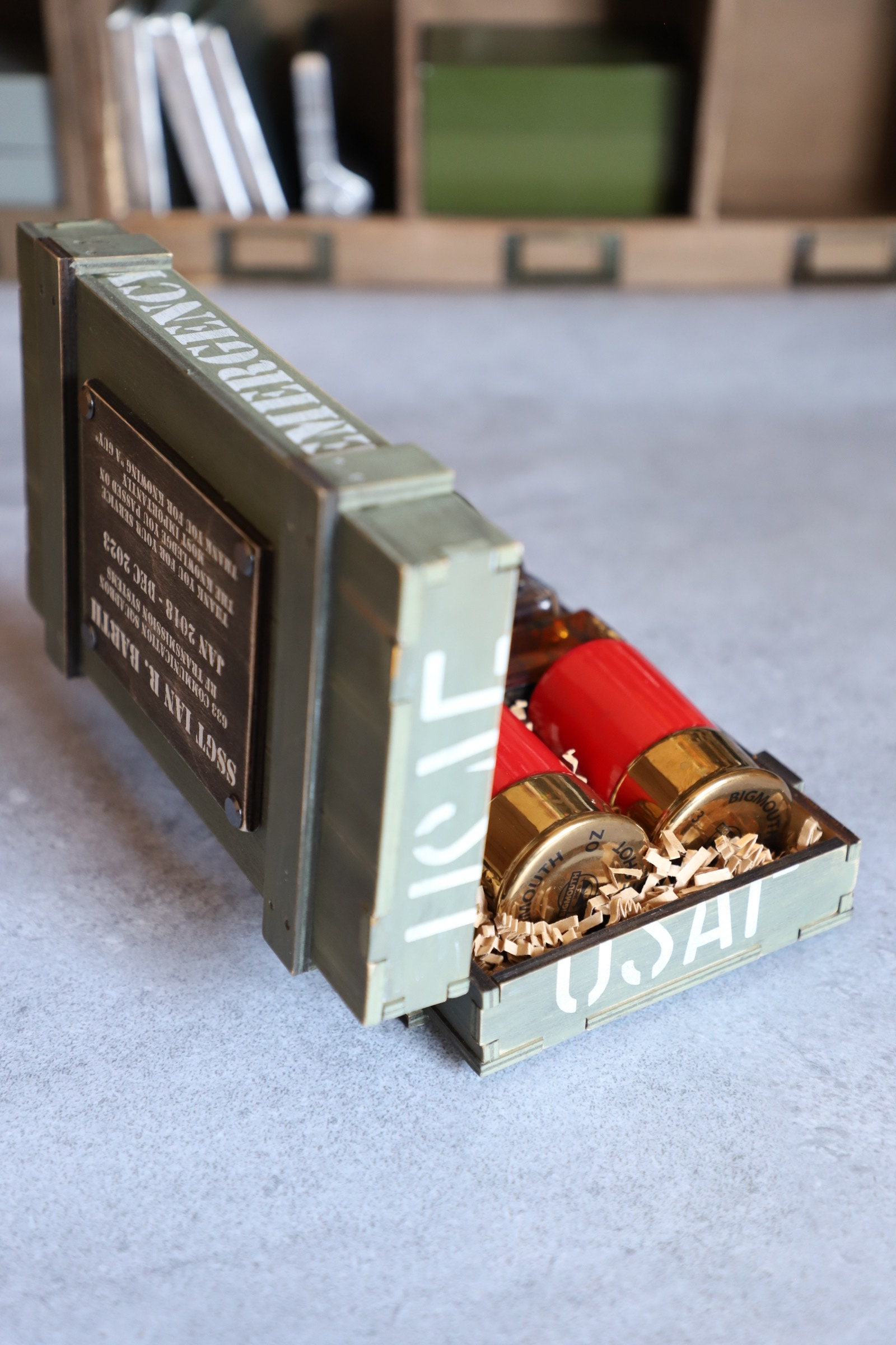 Digital Download Military Ammo Crate Gift Box W/ Hinges 9.5 X 5.25in ...